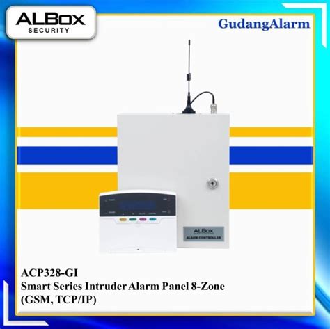 Jual Alarm Control Panel 8 Zone Albox Acp328 Gi Support Gsm Tcp Ip Second Jakarta Timur