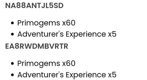 New Redeem Code Genshin Impact Hoyolab