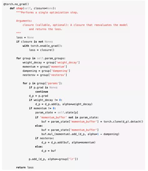 PyTorch 源码解读 torch optim优化算法接口详解 极市开发者社区