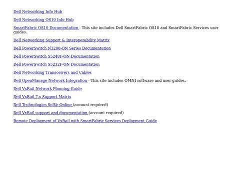 Technical Resources Dell Networking Smartfabric Services Deployment With Vxrail 7 0 400 Dell