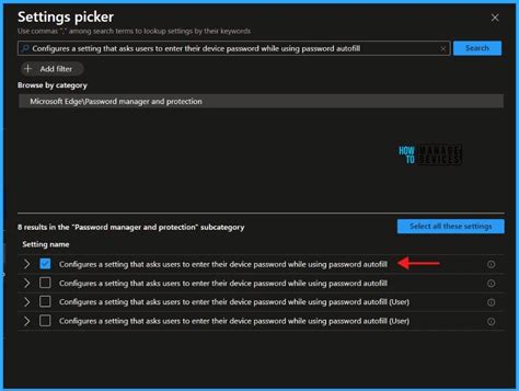 Enable Or Disable Password Prompt For Autofill In The Ms Edge Browser Using Intune Policy Htmd Blog
