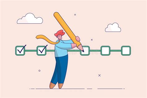 Task Completion Concept Project Tracking Goal Tracker Checklist To Remind Project Progress