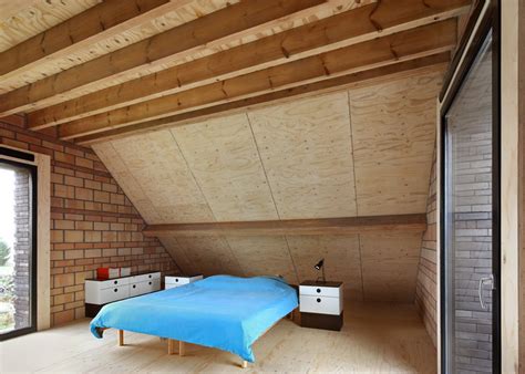 Ribbed Brickwork Covers The Facade Of This House In Belgium
