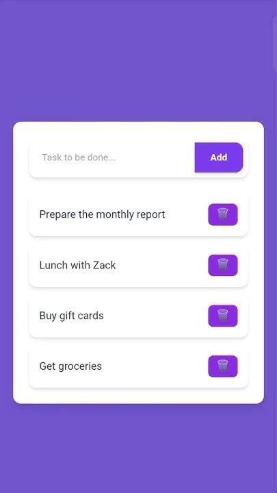 Build A To Do List App With Html Css And Javascript Beginner Tutorial Htmlcssjs Coding Shorts