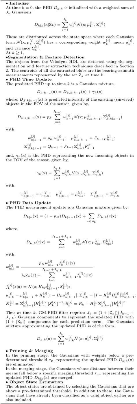 Pdf Tracking Random Finite Objects Using 3d Lidar In Marine Environments 2010 Kwang Wee