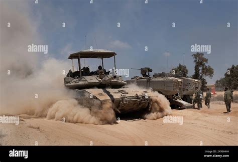 Southern Israel Israel 29th May 2024 An Israeli Defense Force Tank