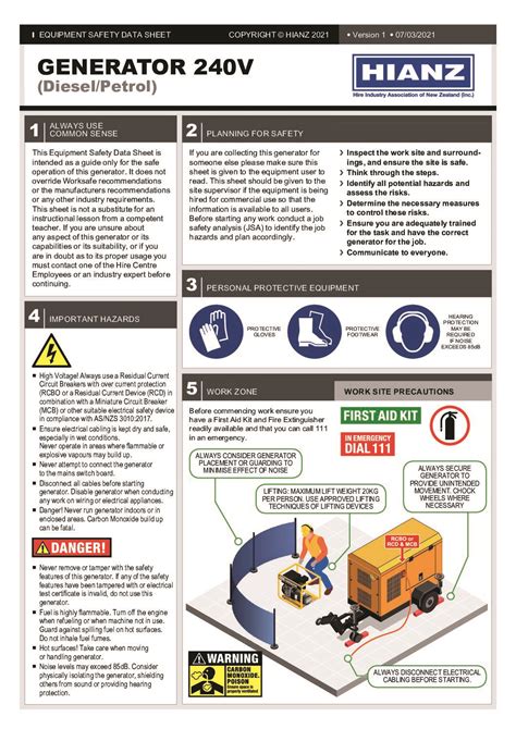 Equipment Safety Data Sheets Archives Hire Centre Te Awamutu