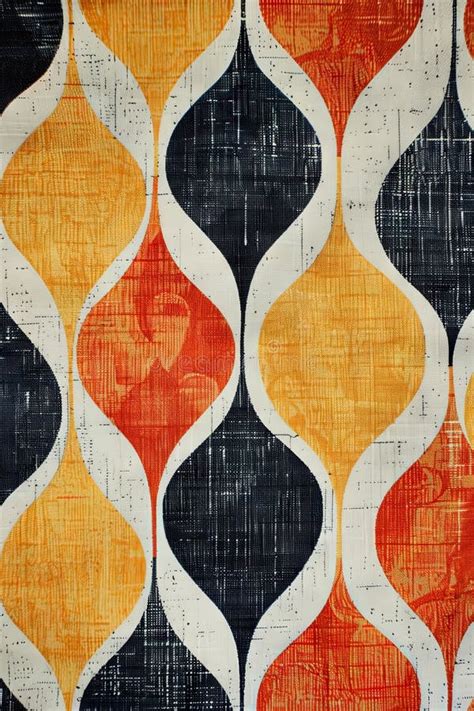 Abstract Retro Geometric Seamless Pattern Suitable For Wallpapers