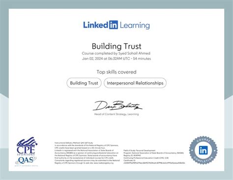 Syed Sohail Ahmed On Linkedin Certificate Of Completion
