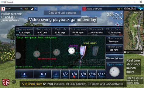 GSA Advanced Golf Simulators Software