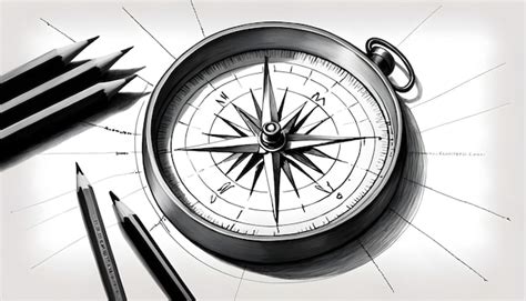 A Compass With The Word Compass On It Premium Ai Generated Image