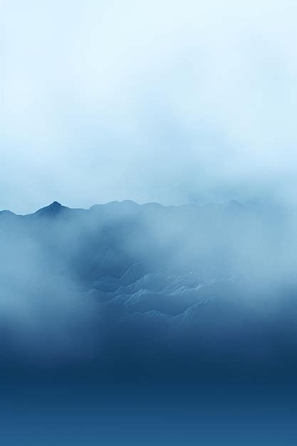 Muted Solid Blue Background With Haze Full Hd Premium Ai Generated Image