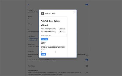 Auto Tab Close para Google Chrome Extensión Descargar