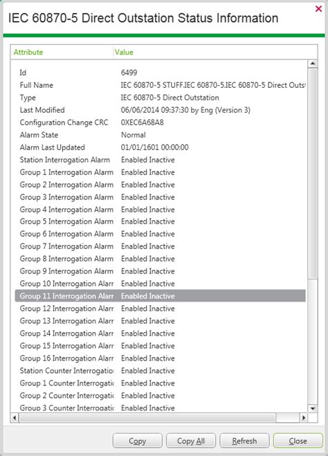 IEC 60870 5 Driver Guide IEC 60870 5 Specific Status Display Attributes