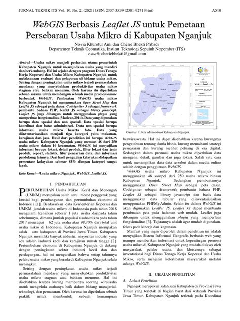 Webgis Berbasis Leaflet Js Untuk Pemetaan Pdf