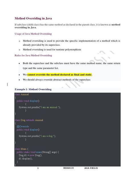 method overriding final and abstract pdf method computer