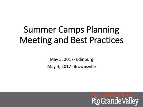 2017 Summer Camp Presentationpptx