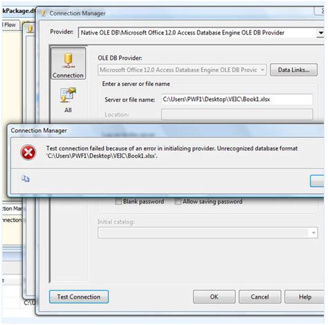 Connection Failed Error On Initialization