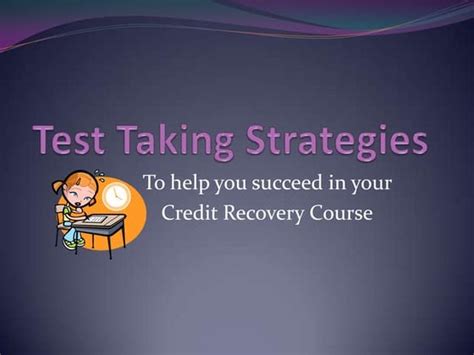 Test Taking Strategies Ppt Test Taking Strategies Ppt