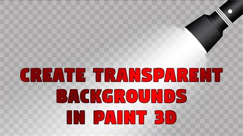 How To Make A Transparent Background For Your Images In Paint D YouTube