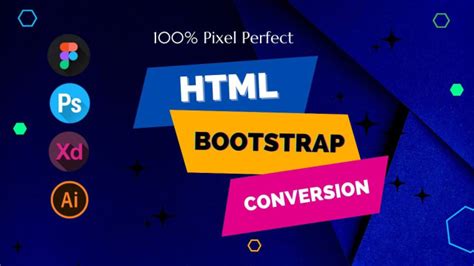 do convert figma to html bootstrap psd to html full responsive design