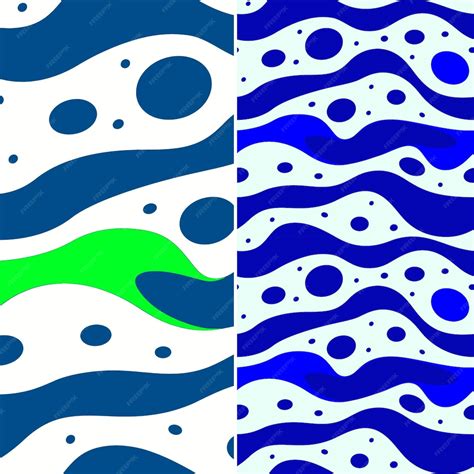 Premium Psd Different Types Of Waves That Are Lined Up In A Row