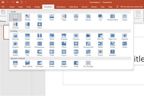 Introduction To Transitions In Microsoft Powerpoint Introduction To Transitions In Microsoft Powerpoint