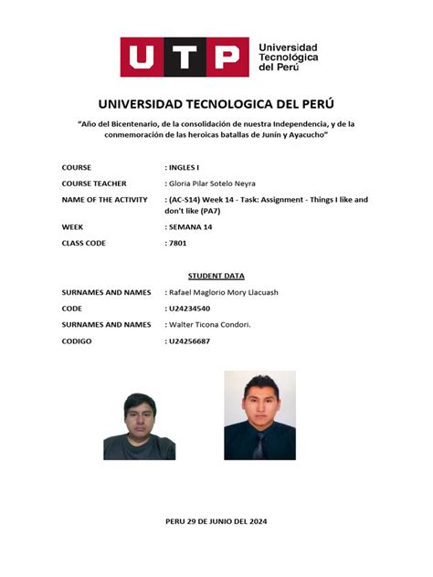 Ac S14 Week 14 Task Assignment Things I Like And Dont Like Pa7