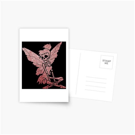 Tinkerbell Inspired Skeleton Glitter Winged Skeleton Gothic Fairy Fairy Skull Rose Gold