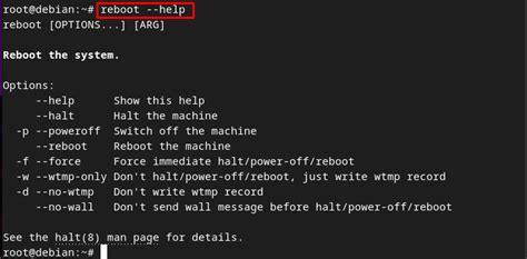 How To Use Reboot Command In Debian 12 Linuxways