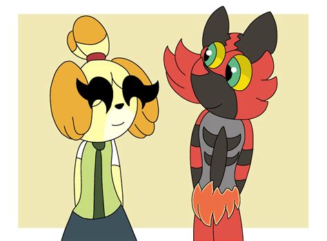 Isabelle X Incineroar By Eeveerose340 On Deviantart