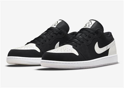 Air Jordan 1 Low Diamond Black White Dh6931 001 Release Date Sbd