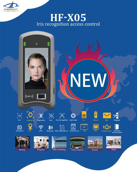 Hfsecurity X05 Android 11 Os Face Recognition Terminal For Turnstile With Iris Optional Free
