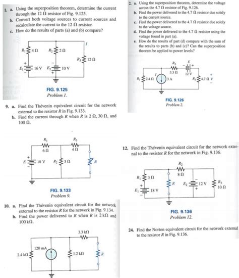 Solved Using The Superposition Theorem Determine The