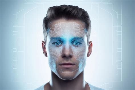 Premium Ai Image Modern Technology Using Facial Recognition
