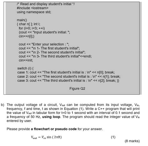 Solved QUESTION A The Program Shown In Figure Q Cannot Chegg Com