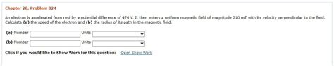 Solved Chapter 28 Problem 024 An Electron Is Accelerated