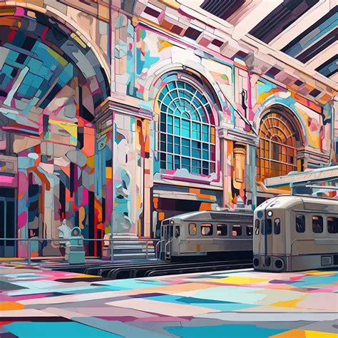 Deconstructivism Postmodern Art Midjourney Prompt Promptbase