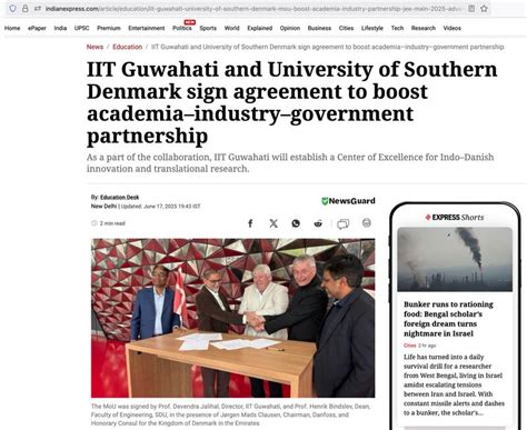 Thank You Very Much Devendra Jalihal Director Iit Guwahati Jørgen M