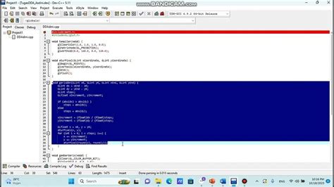 Program Membuat Object Garis Menggunakan Algoritma Dda Pada Dev C