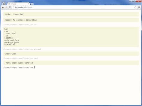 Github Cloudcmdconsole Io Web Console