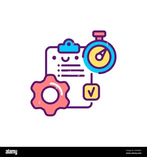 Workflow Control Line Color Icon Event Management Sign For Web Page Mobile App Button Logo