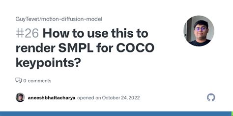 How To Use This To Render Smpl For Coco Keypoints · Issue 26 · Guytevet Motion Diffusion Model