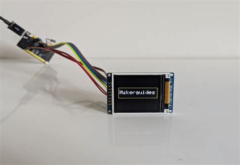 Interface Tft St7735 Display With Esp32