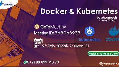Docker And Kubernetes Training Tickets By Visualpath It Friday February 18 2022 Online Event