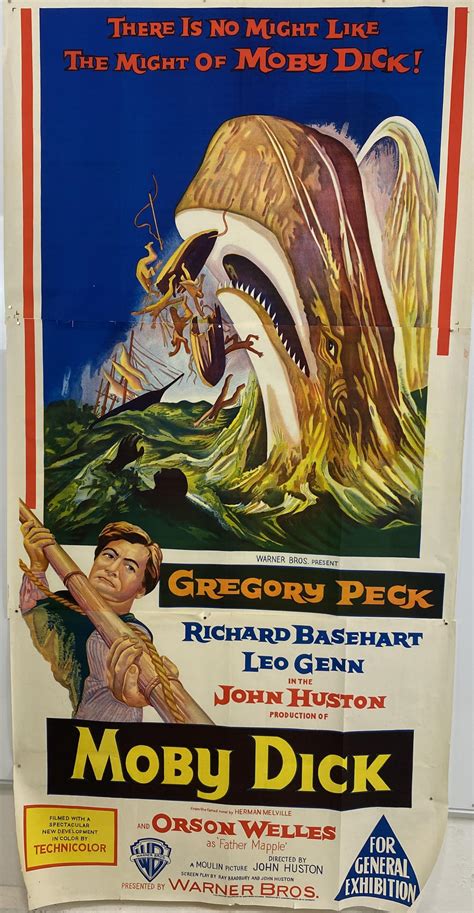 Lot Moby Dick 1956 Starring Gregory Peck Richard Basehart Orson