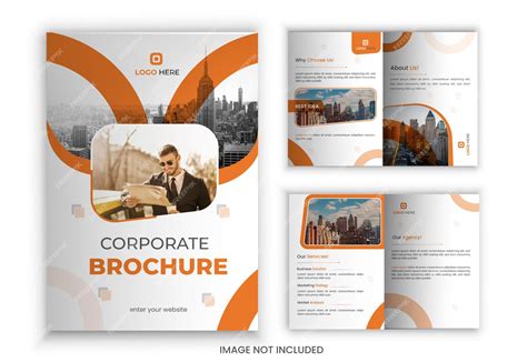 창의적 인 현대 브로셔 템플릿 디자인 프리미엄 벡터