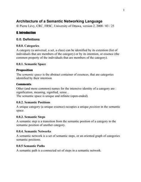 Pierre Lévy Architecture Of A Semantic Networking Language Pdf Web Design And Html Internet