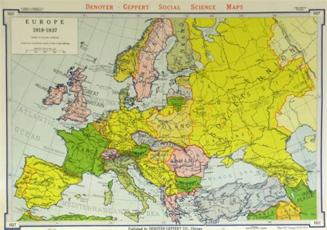 Political Map Of Europe 1918