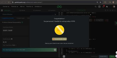 Palak Mittal On Linkedin Codingjourney Problemsolving Geeksforgeeks Programming Keeplearning